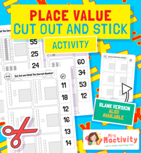 Number Cubes Cut And Stick Matching Activity | Mrs Mactivity