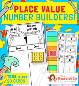 Place Value Number Builders 1-20 | Mrs Mactivity