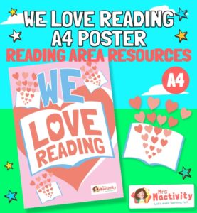 We Love Reading Display Poster | Mrs Mactivity