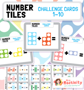 Number Tiles Addition Challenge Cards To 10 | Mrs Mactivity