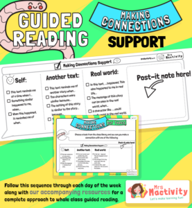 Whole Class Guided Reading Making Connections Support Activity | Mrs ...
