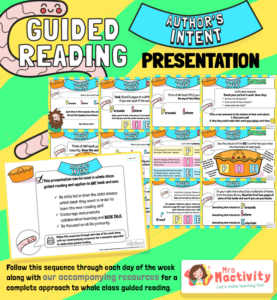 Whole Class Guided Reading Author's Intent Presentation | Mrs Mactivity