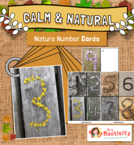 Natural Style Number Cards | Outdoor Display Ideas