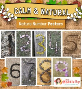 Natural Style Display Number Resources | Natural Teaching Resources