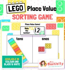 Lego Place Value Chart Game | Mrs Mactivity