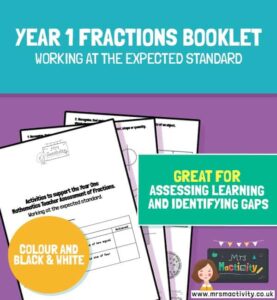 Year 1 Fractions Assessment Booklet – Expected Standard | Mrs Mactivity