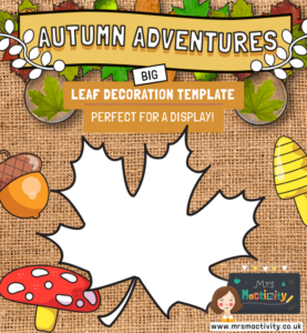 Autumn Leaf Template | Mrs Mactivity