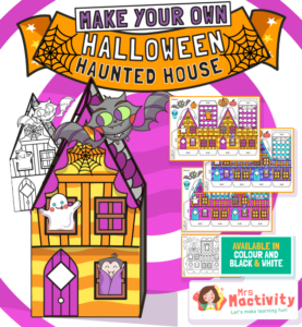 Halloween Haunted House Craft Activity | Mrs Mactivity