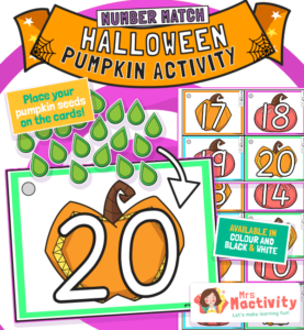 Halloween Pumpkin Counting Activity | Mrs Mactivity