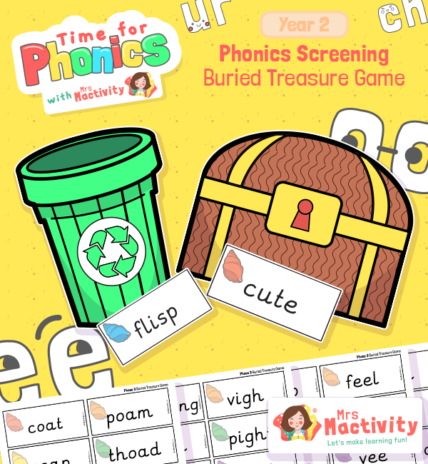 Year 2 Phonics Screening Check Bingo Game – Mrs Mactivity