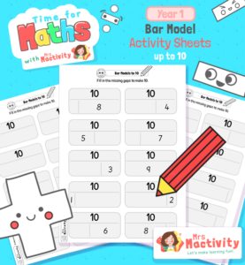 Bar Model Activity Sheets To 10 | Year 1 Maths Resource