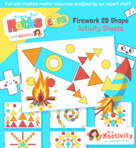 Firework 2D Shape Activity Sheets | EYFS And KS1 Fireworks Maths Activity