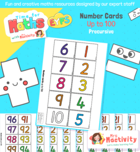 1-100 Number Cards | Maths Display EYFS KS1