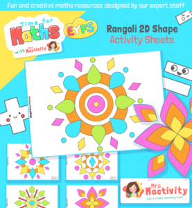 Rangoli 2D Shape Activity Sheets | Diwali EYFS Resources