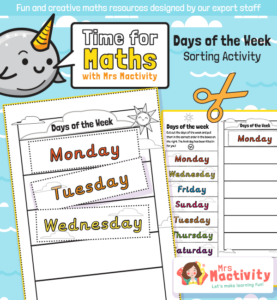 Days Of The Week Sorting Worksheet | Year 1 Maths