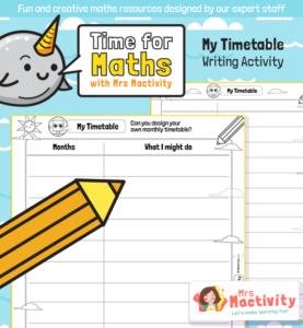 Design A Monthly Timetable Activity | Mrs Mactivity