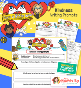 KS1 Give A Little Love Kindness Writing Prompts | Kindness Resources ...