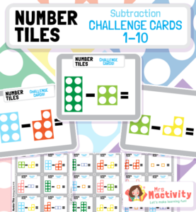 Year 1 Numicon Subtraction From 10 Challenge Cards | Mrs Mactivity