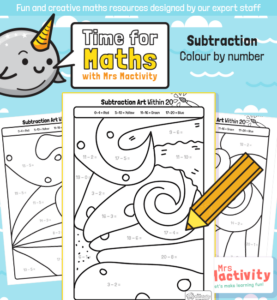 Subtraction Within 20 Colour By Number | Year 1 Maths