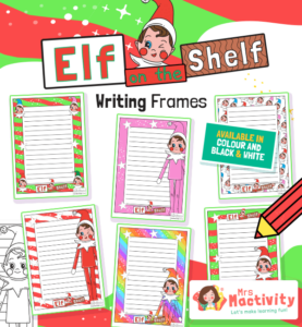 Elf On The Shelf Writing Frames | Christmas Writing Templates For EYFS ...