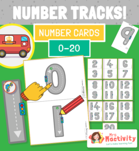Number Formation Cards To 20 - Road Themed | Mrs Mactivity