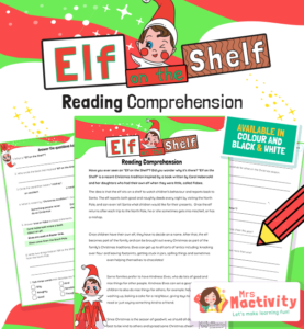 Elf On The Shelf Reading Comprehension | Christmas Reading Activity KS1