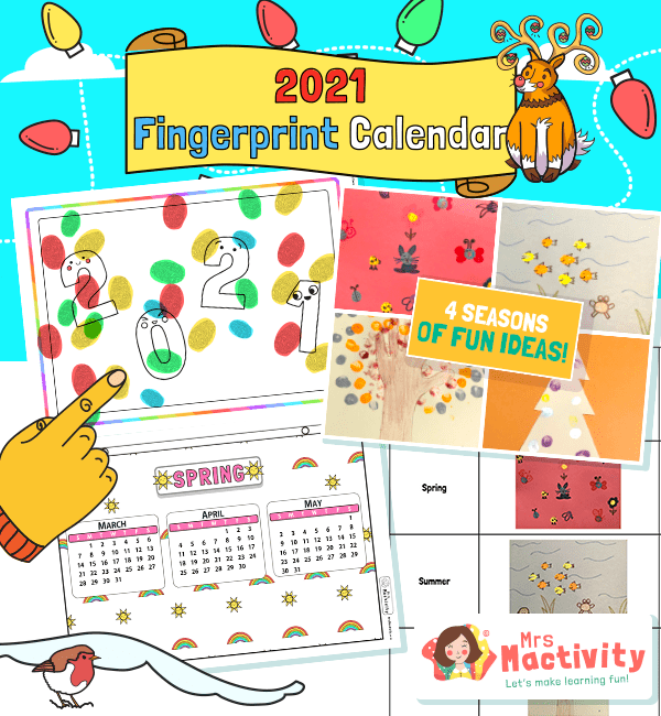 Handprint Calendar Template