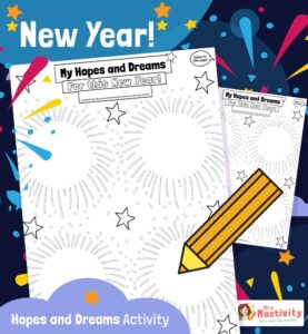 2022 New Year Hopes And Dreams Worksheet | Mrs Mactivity