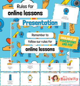Rules For Online Lessons PowerPoint Presentation | Mrs Mactivity