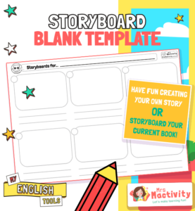 English Writing Storyboard Template | Story Writing KS1 KS2