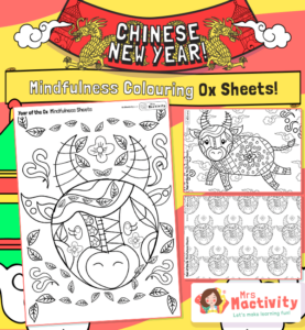 Year Of The Ox Mindfulness Colouring Pages | Mrs Mactivity