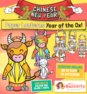 Year Of The Ox Chinese Lantern Templates | Mrs Mactivity