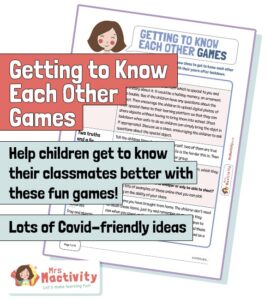 Post Lockdown Getting To Know Each Other Again Games | Back To School