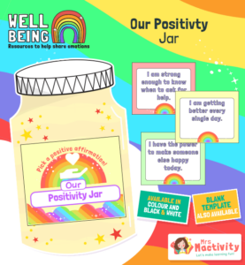 Positivity Jar With Affirmations | Children's Mental Health Week ...