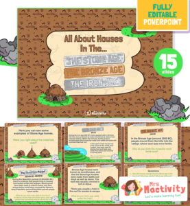 Comparing Homes From The Stone Age To Iron Age Lesson PowerPoint | Iron ...
