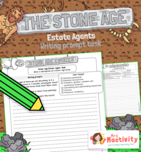 Stone Age Estate Agents Writing Activity | Stone Age Resources