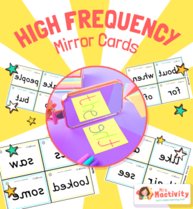High Frequency Words Mirrored Words Activity | Mrs Mactivity