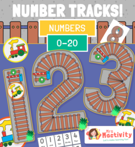 Number Train Tracks Number Tracing Activity | Mrs Mactivity