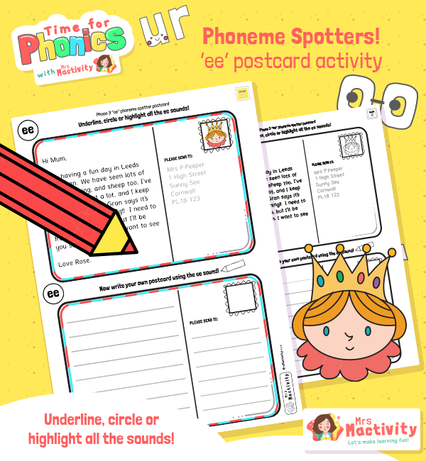 Phase 3 Phonics Resources | Mrs Mactivity