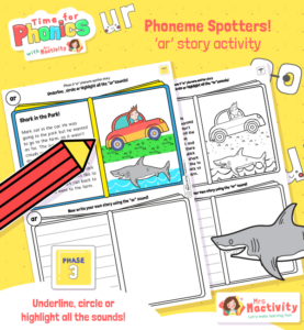 "ar" Phoneme Spotter Story | Phase 3 Phonics Worksheets