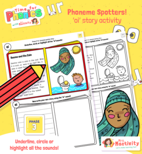 "oi" Phoneme Spotter Story | Phase 3 Phoneme Spotter Resources