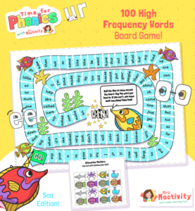 100 High Frequency Word Board Game - Under The Sea Themed