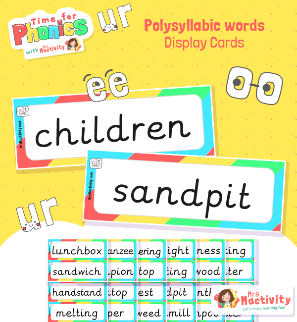 Phase 4 Phonics Resources | Mrs Mactivity