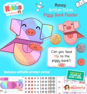 Piggy Bank Feeder Money Activity | Primary Resources