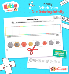 British Coin Ordering Activity Worksheet | Money Resources
