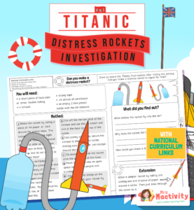 The Titanic Distress Rocket KS2 Science Investigation | Titanic Primary ...