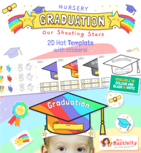 Nursery Graduation Hat 2D Template | Nursery Graduation Resources