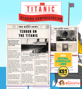 Titanic KS1 Newspaper Reading Comprehension | KS1 History Resource