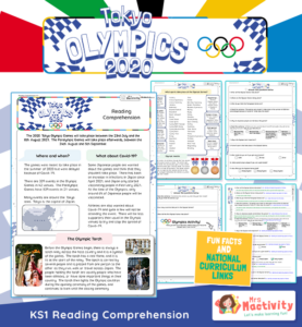 Tokyo 2020 Olympic Games KS1 Reading Comprehension | Tokyo Olympics ...
