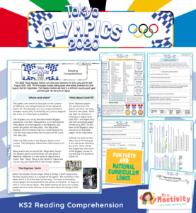 Tokyo 2020 Olympic Games KS2 Reading Comprehension | Tokyo Olympics ...